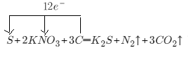 用单线桥法表示S+2KNO_3+3C=K_2S+N_2↑ +3CO_2↑ 。_百度教育