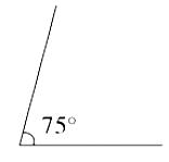 我会动手。 1.画一个75°的角。 2.过A点画已知直线的平行线和垂线。 _百度教育