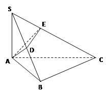 如图，在三棱锥S－ABC中，∠SAB＝∠SAC＝∠ABC＝90°，SA＝AB，SB＝BC. （Ⅰ）证明：平面SBC⊥平面SAB； （Ⅱ）求_百度教育