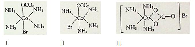 今有化学式为 Co(NH3)4BrCO3 的配合物。画出全部异构体的立体结构。指出区分它们的实验方法。_百度教育