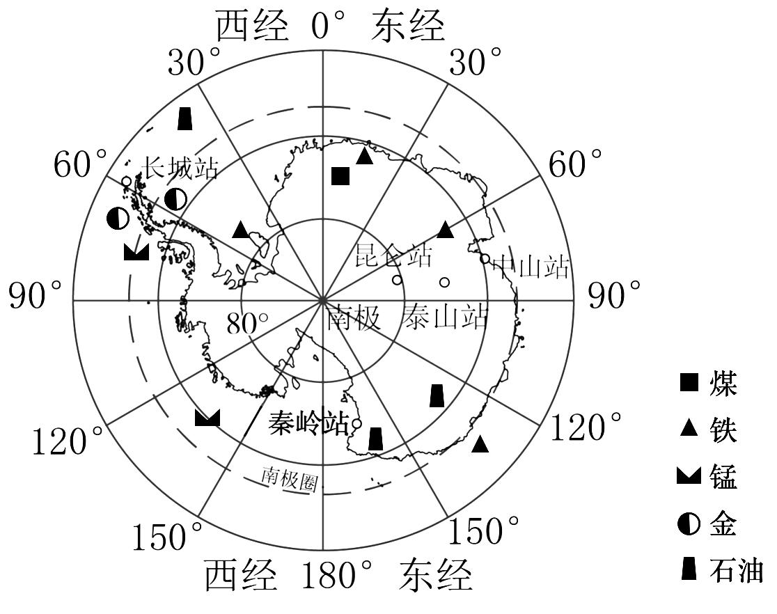 读图文材料,回答下列问题。中国第40次南极考察队搭乘 雪龙2号”考察船于2023年11月1日从上海出发,沿既定航线到达南极(左下图),2024