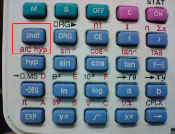 计算器上的2ndF是什么键？ _百度教育