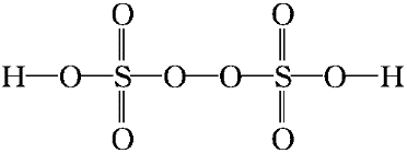 (二)过一硫酸(H2SO5)和过二硫酸(H2S2O8)都是硫的含氧酸。过一硫酸是一种一元强酸,可用于游泳池消毒,其结构式如图所示;过二硫酸是一 ...