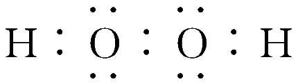(15分)如图所示是过氧化氢(H2O2)分子的空间结构示意图。(1)写出过氧化氢分子的电子式________。(2)下列关于过氧化氢的说法中 ...